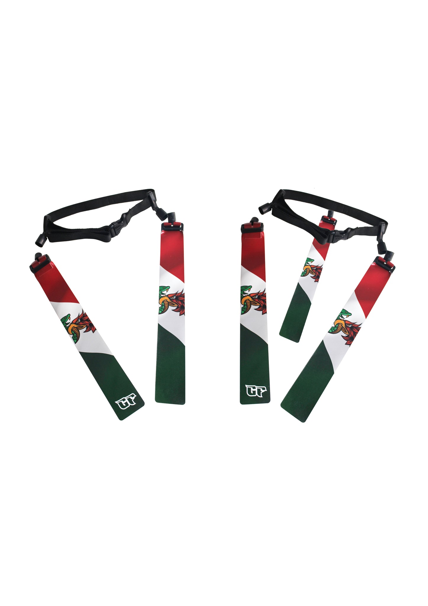 Mexico Flag Football Flag Set | Football Belt | Gridiron Flags